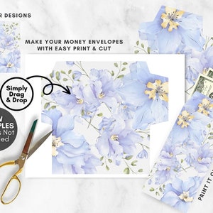Drag and Drop Money Envelope Template, Custom Printable Money Envelope ...
