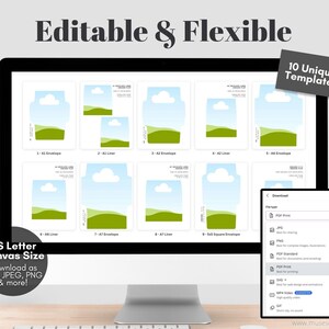 Drag and Drop Printable Envelope Template, Custom Envelope Liner ...