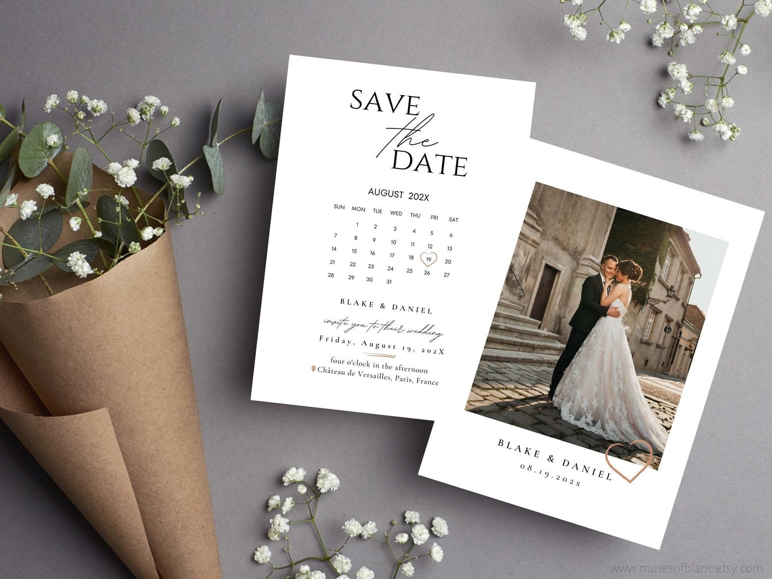 Editable Save the Date Invite Card Editable Wedding - Etsy