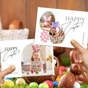 Editable Easter Cards Template, Printable Easter Cards Digital, Photo ...