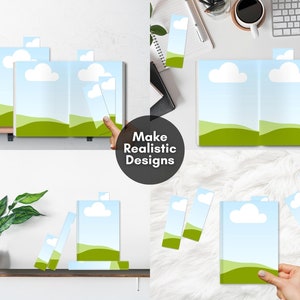 Animated Bookmarks Mockups, Book Mockups Bookmark Template, Custom ...