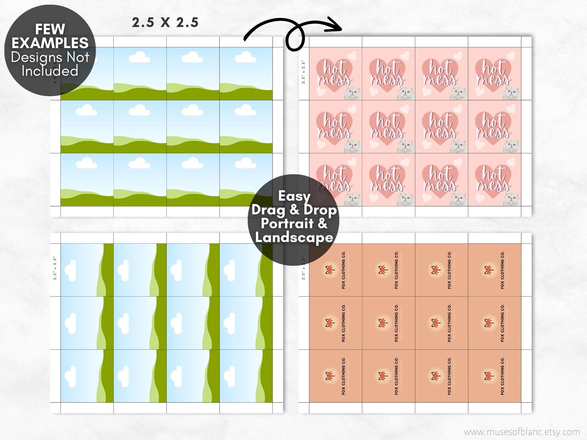 Drag and Drop Business Cards Template, Printable Business Cards, Canva ...