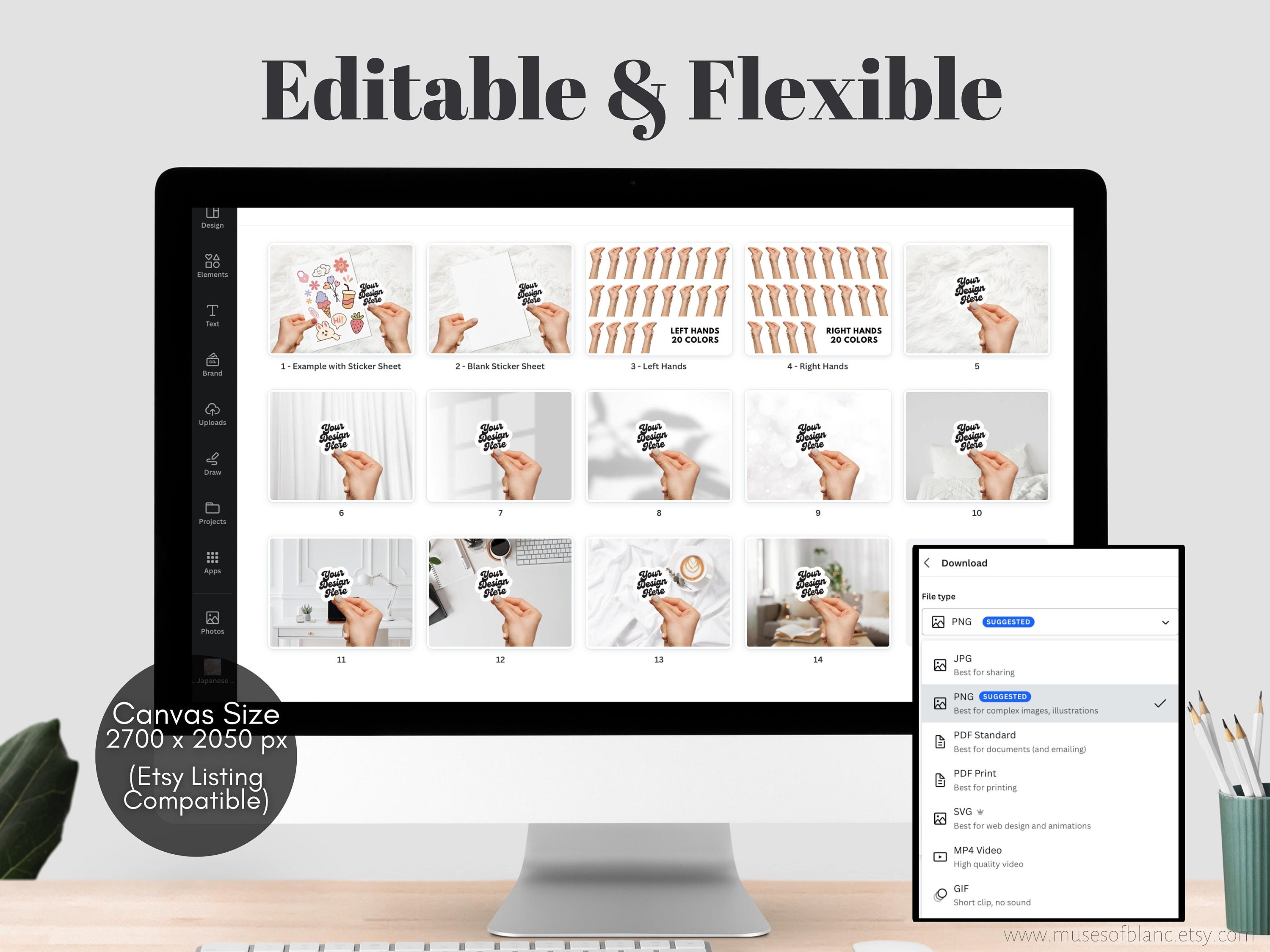 Editable Sticker Mockup Template Hand Holding Sticker Mockup - Etsy