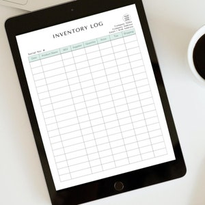 3 Product Inventory Templates Bundle Editable & Printable - Etsy