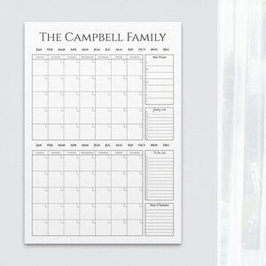 Editable Family Command Center Printable Google Sheets Template V2 ...