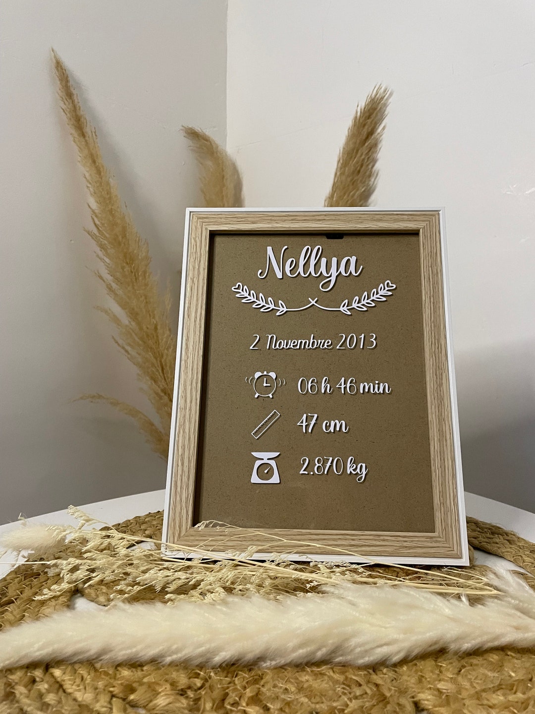 Personalized Birth Frame / Original Birth Gift - Etsy