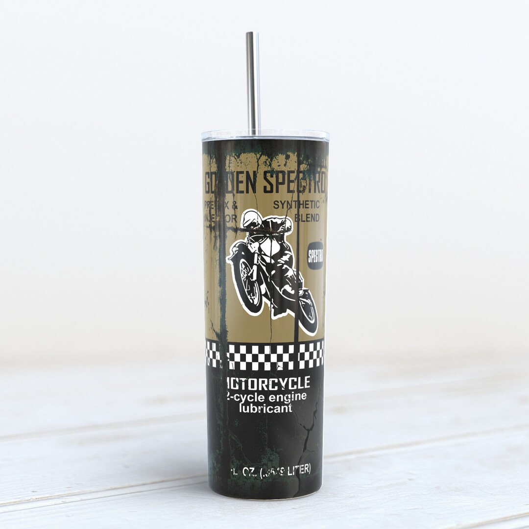 Motocross Supercross Dirty 2-stroke Pre-mix Oil Can Drink Tumbler Cup ...