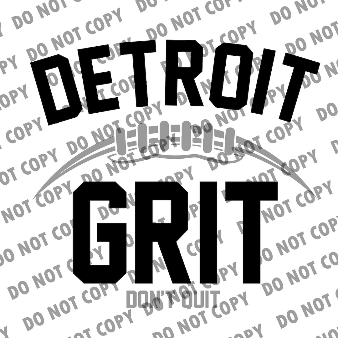 DIGITAL DOWNLOAD - Detroit Grit Don't Quit - Etsy