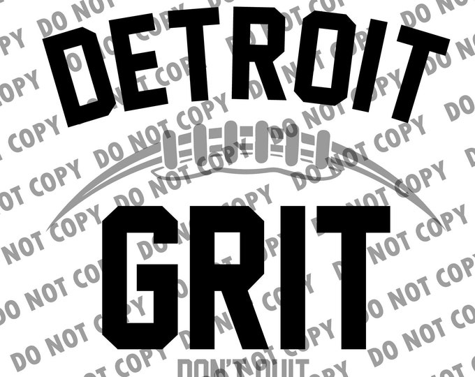Detroit Grit, PNG Digital File, DTF File, Sublimation File, Detroit ...