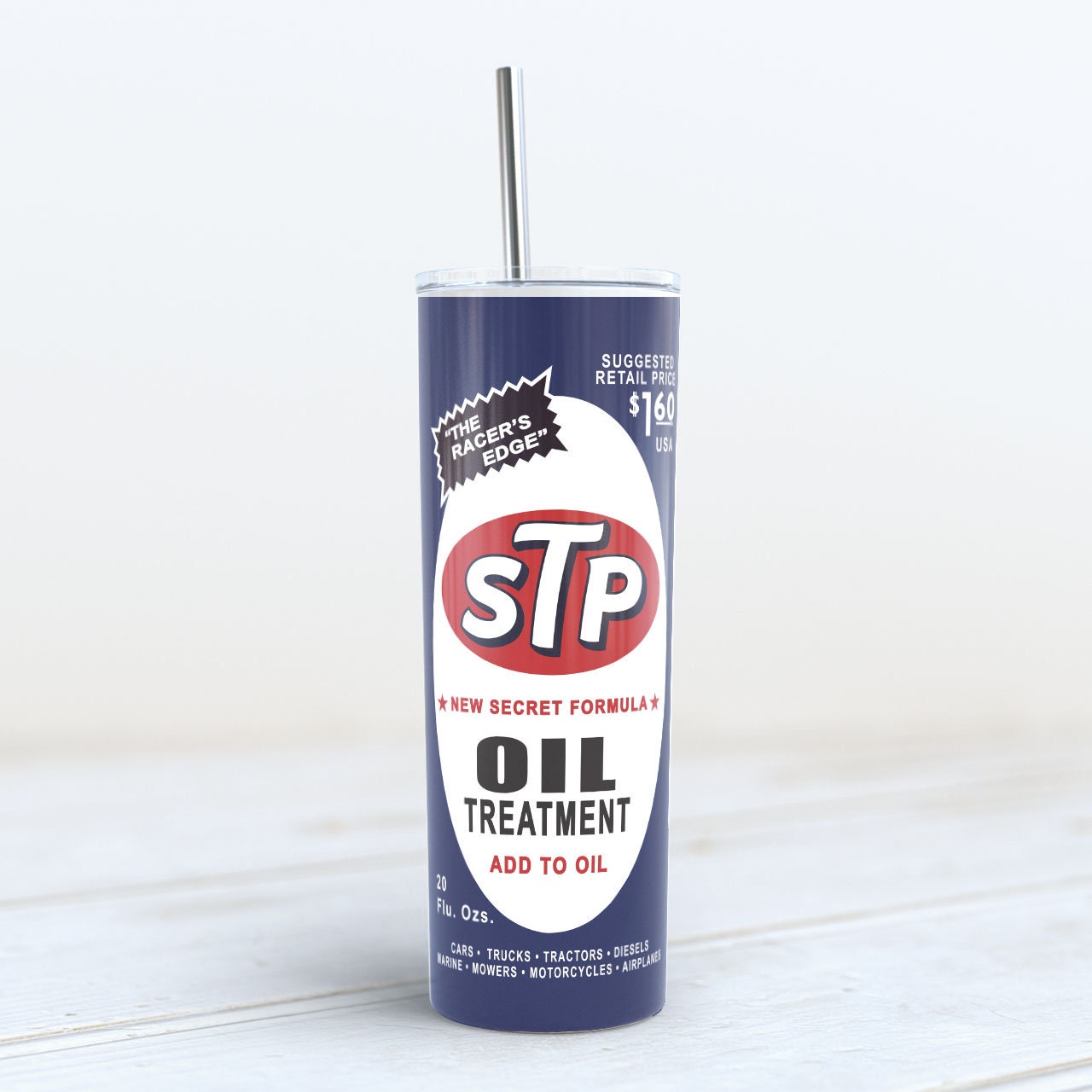 STP Oil Treatment Can Drink Tumbler / Cup 20oz Skinny Tumbler - Etsy