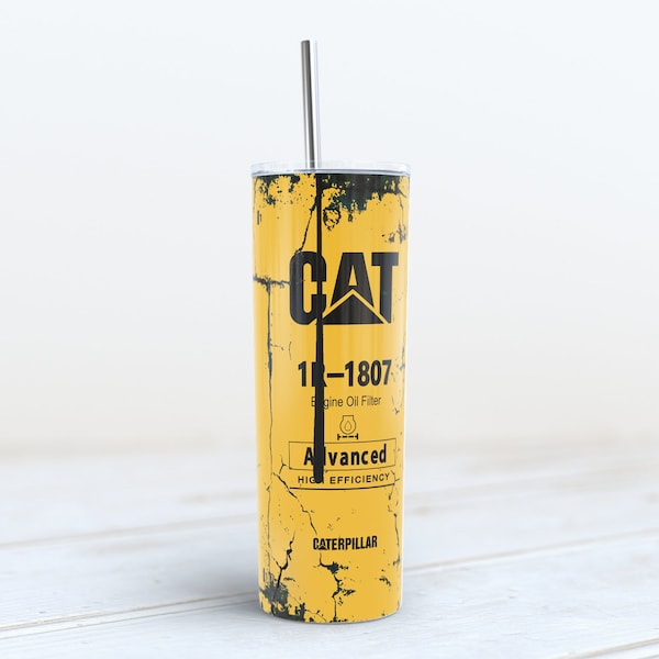 Cat Oil Filter Tumbler - Etsy