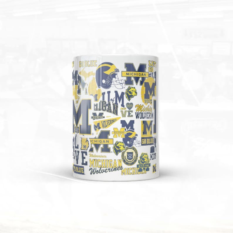 Michigan Wolverines Maze and Blue LARGE 15oz Coffee Cup Mug - Etsy