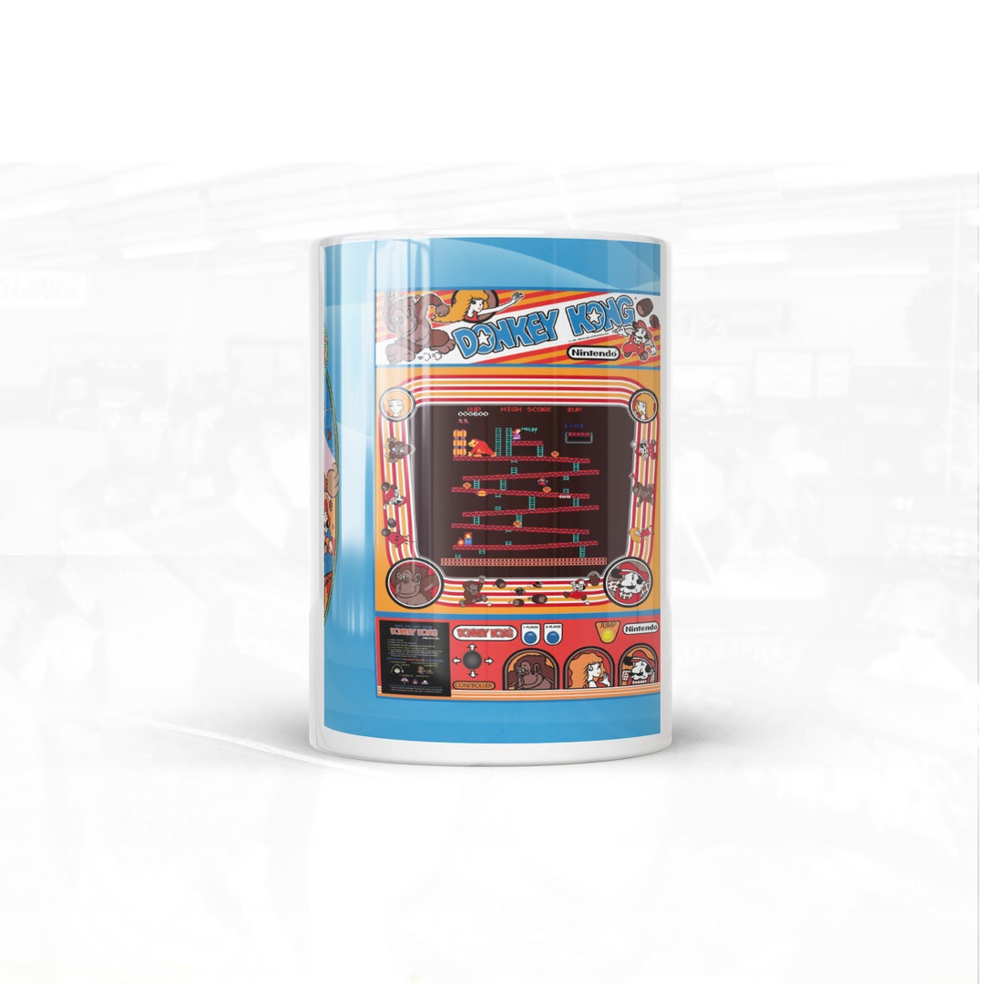Classic Retro Arcade Donkey Kong LARGE 15oz Coffee Cup Mug - Etsy