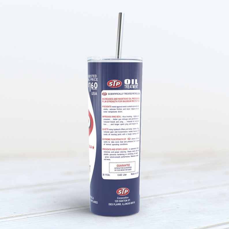 STP Oil Treatment Can Drink Tumbler / Cup 20oz Skinny Tumbler - Etsy