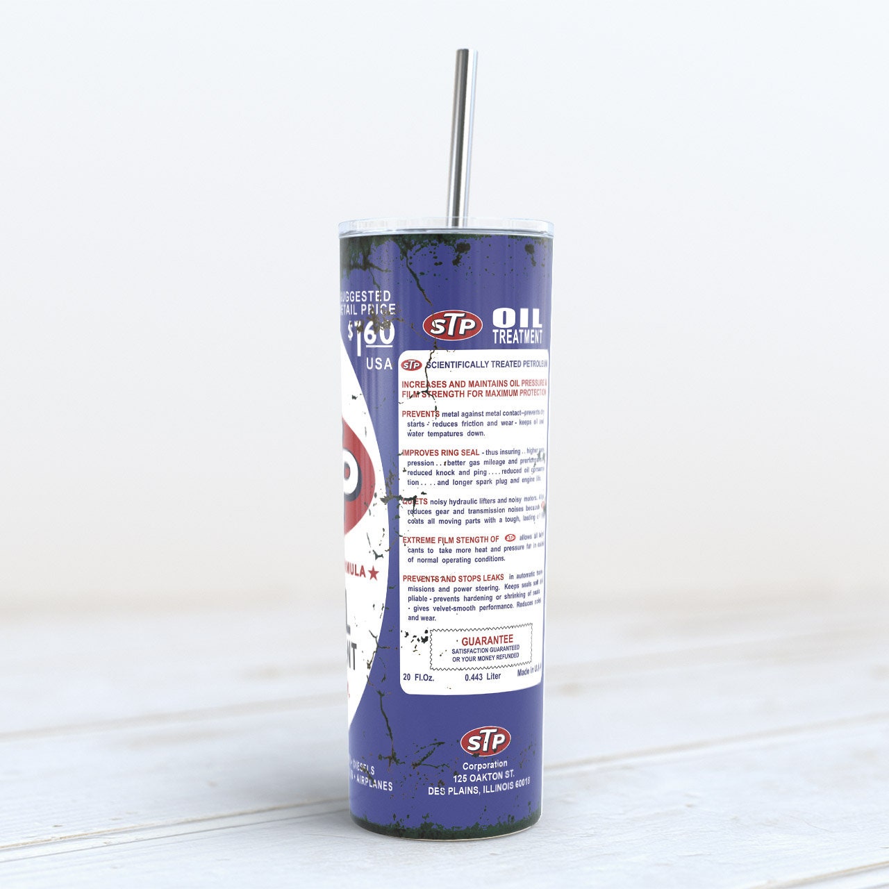 STP Dirty Oil Treatment Can Drink Tumbler / Cup 20oz Skinny Tumbler - Etsy
