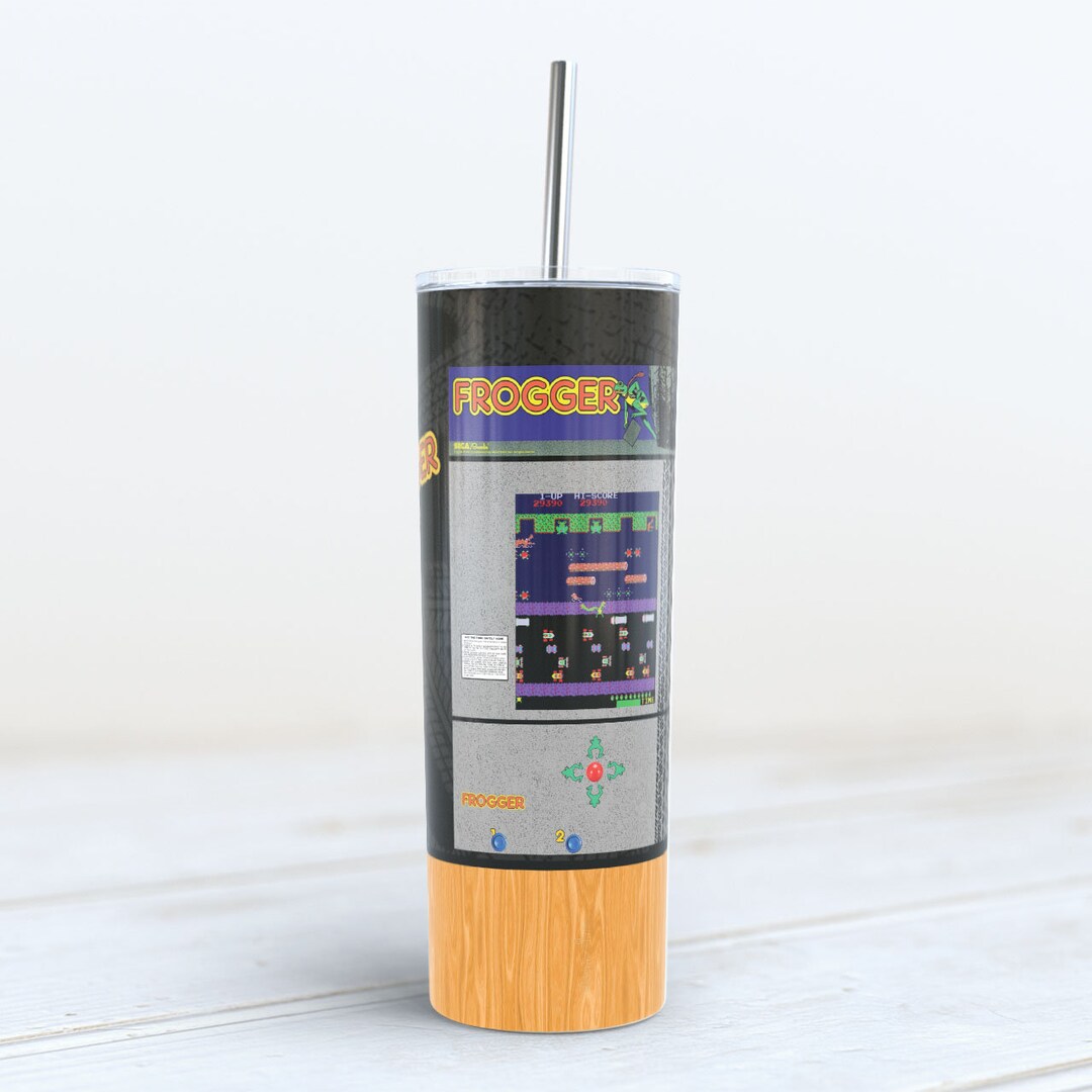 Frogger Classic Retro Arcade Game Cup 20oz Skinny Tumbler - Etsy