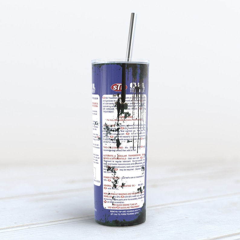 STP Dirty Oil Treatment Can Drink Tumbler / Cup 20oz Skinny Tumbler - Etsy