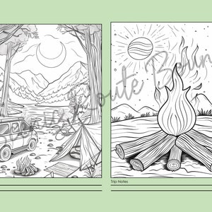 Camping Coloring Pages Kid Travel Activity Coloring Sheet Printable ...