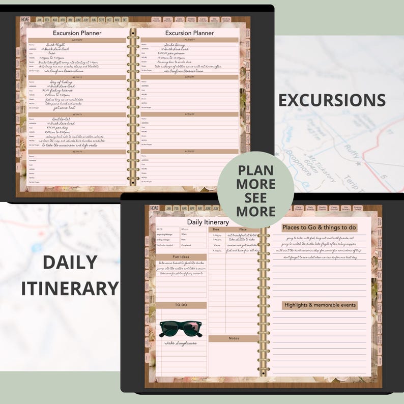 Digital Travel Planner RV Trip Organizer Camping Planner 2025-2026 ...