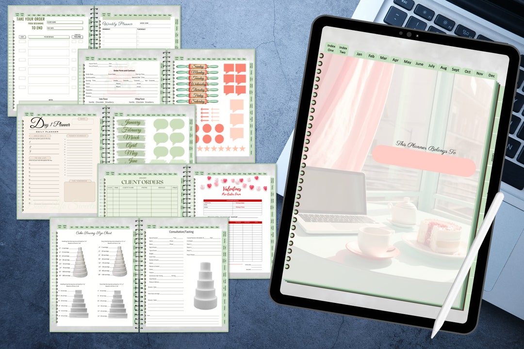 Cake Business Planner and Tracker Home Baker Planner Template Business ...