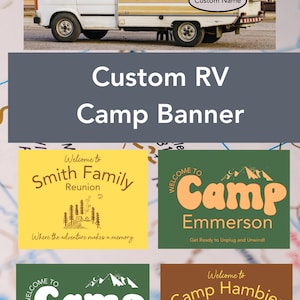 Custom Banner for Outdoor Event RV Life Rally Sign Custom Camping ...