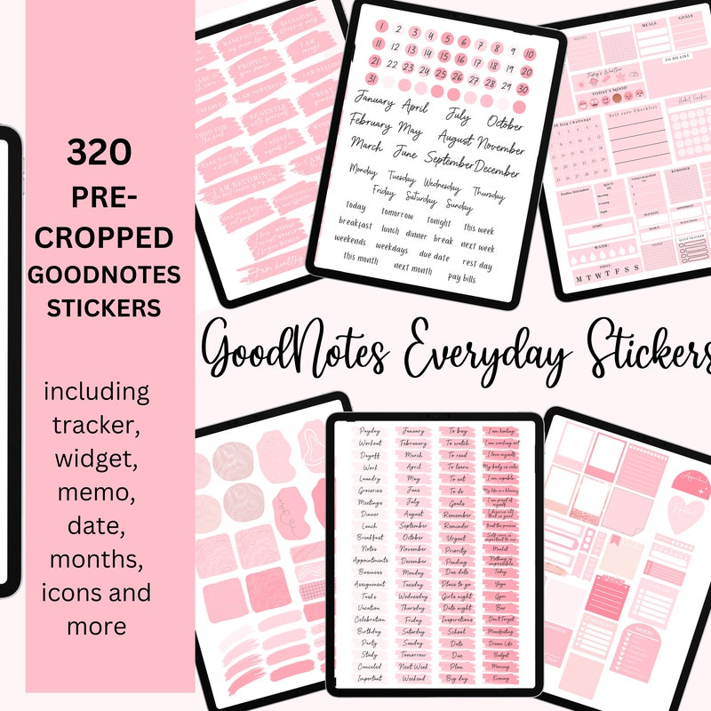 Pink Aesthetic Stickers - Etsy