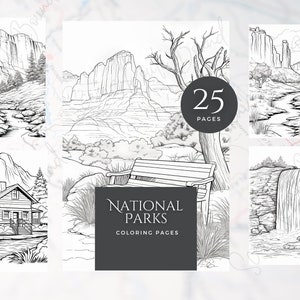 National Parks Coloring Book Download Coloring Pages for Kids Travel ...