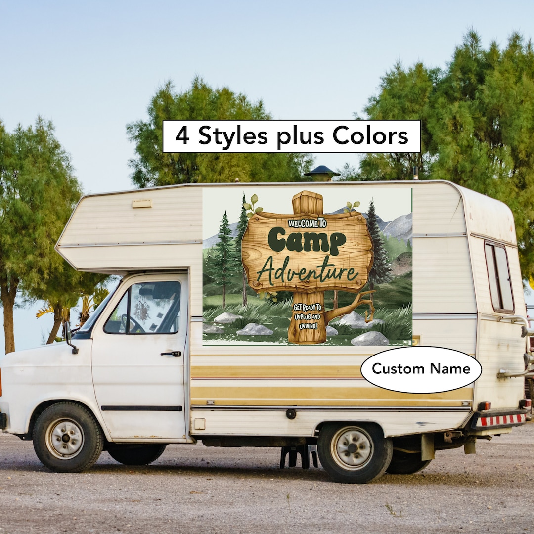 Custom Banner for Outdoor Event RV Life Rally Sign Custom Camping ...