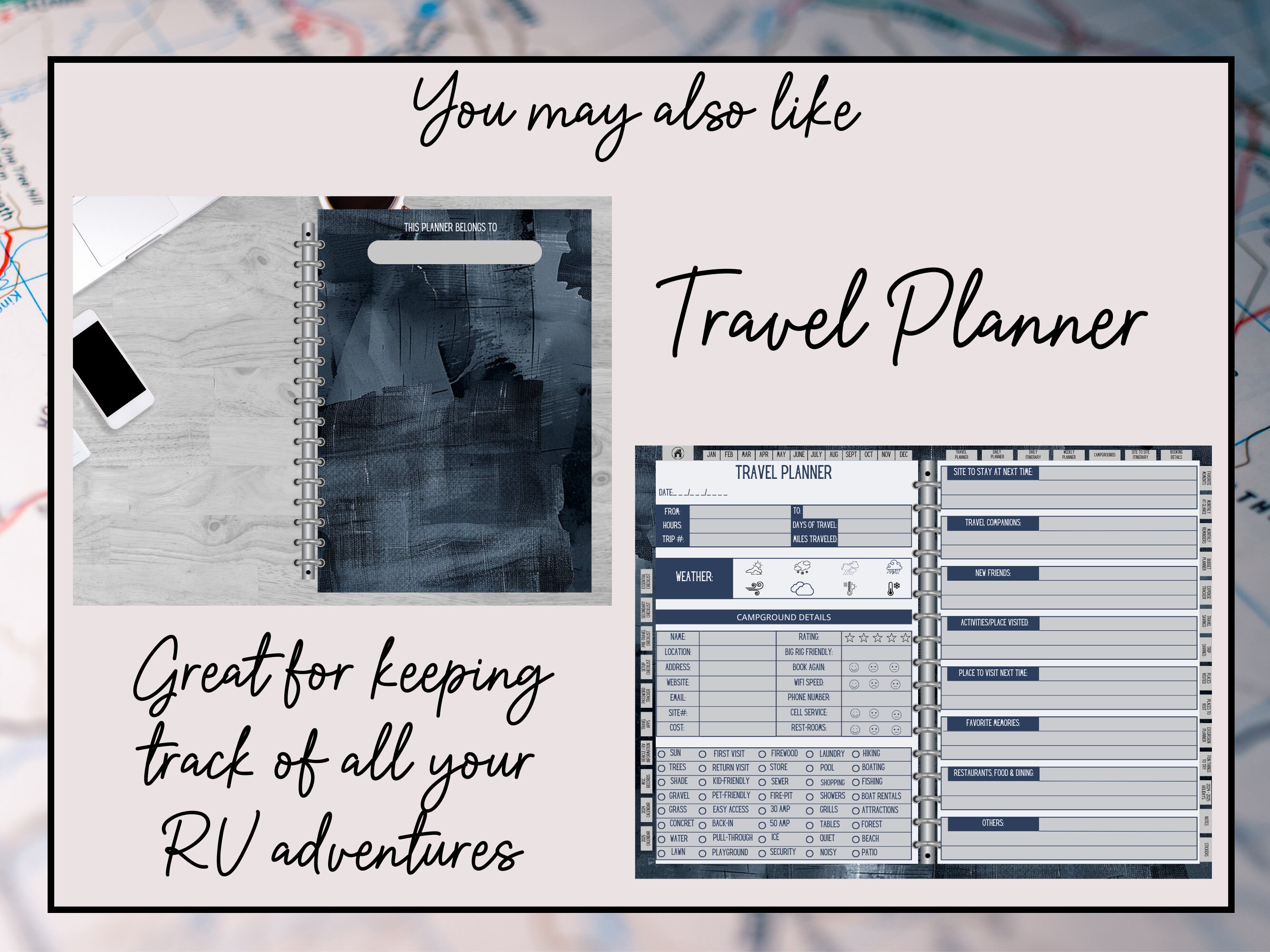 Itinerary Template Canva Editable Trip Itinerary Printable Planning ...