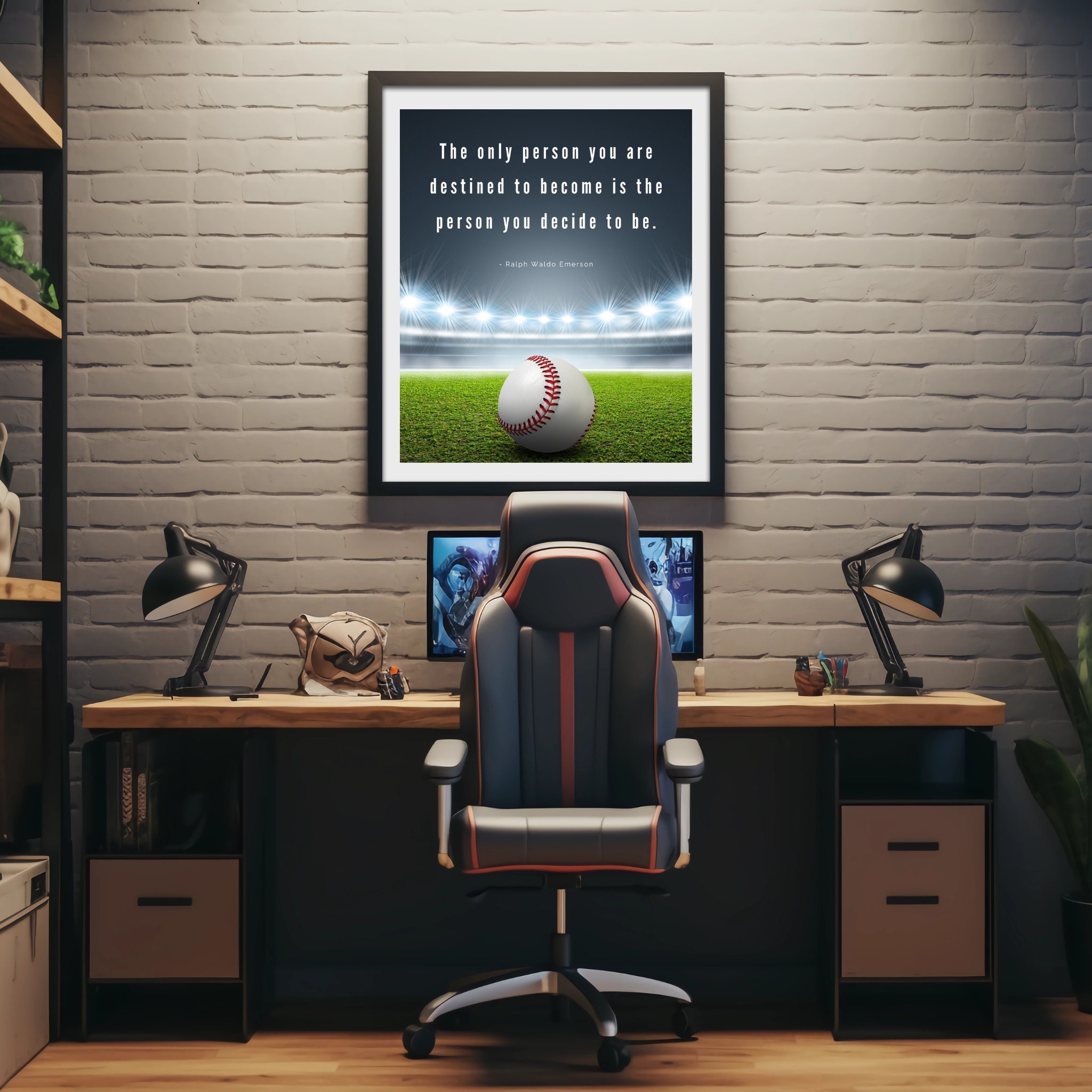Baseball Poster for Kid's Room, Teen Decor, Man Cave, or She Shed ...