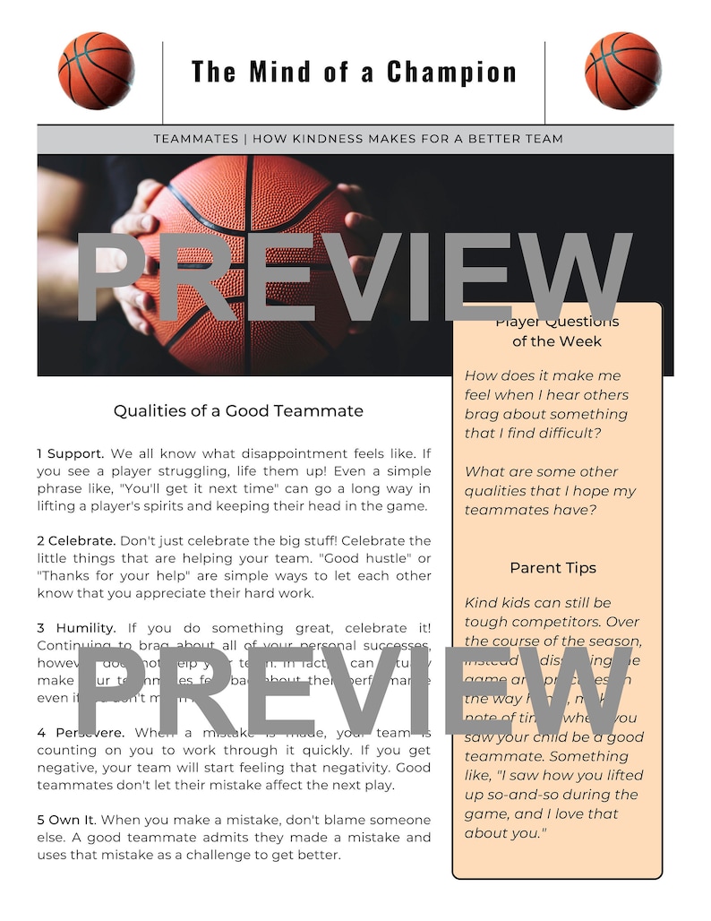 Basketball Mental Skills Guide for Youth Coaches: Help Your Team Boost ...