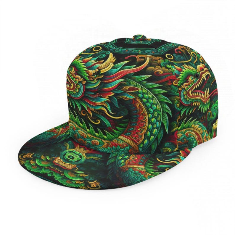 Green Asian Oriental Japan Dragon Hat Baseball Cap Trucker Hip Hop Rave ...