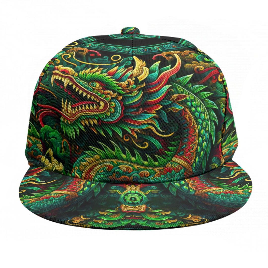 Green Asian Oriental Japan Dragon Hat Baseball Cap Trucker Hip Hop Rave ...