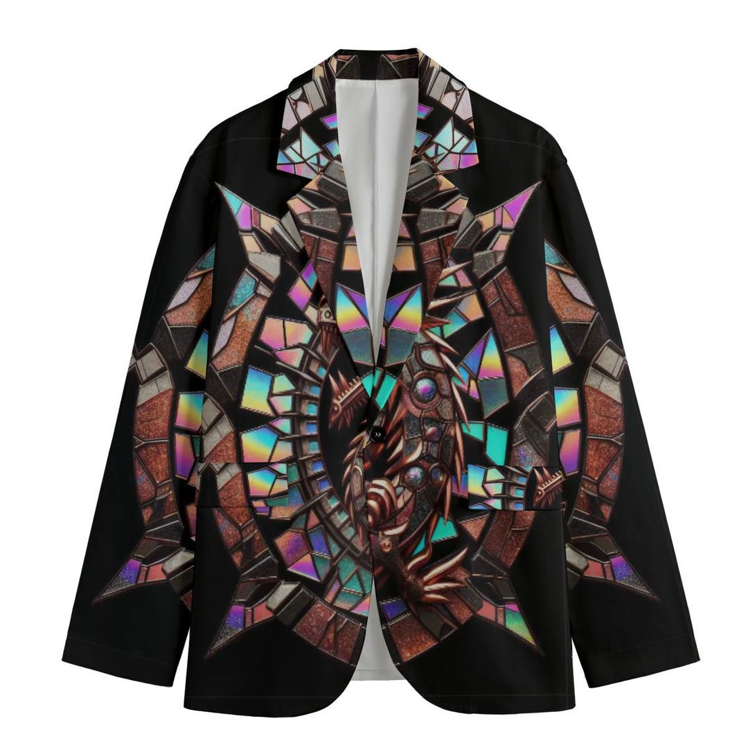 Shattered Glass Mexican Aztec Mayan Cotton Dragon Sport Coat Jacket ...