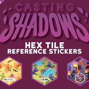 Casting Shadows Hex Tile Reference Stickers KSE Ice Storm - Etsy
