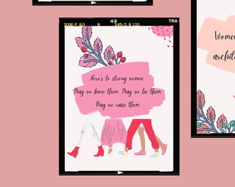 Printable Wall Art, Women's Day, International Women's Day, Poster With ...