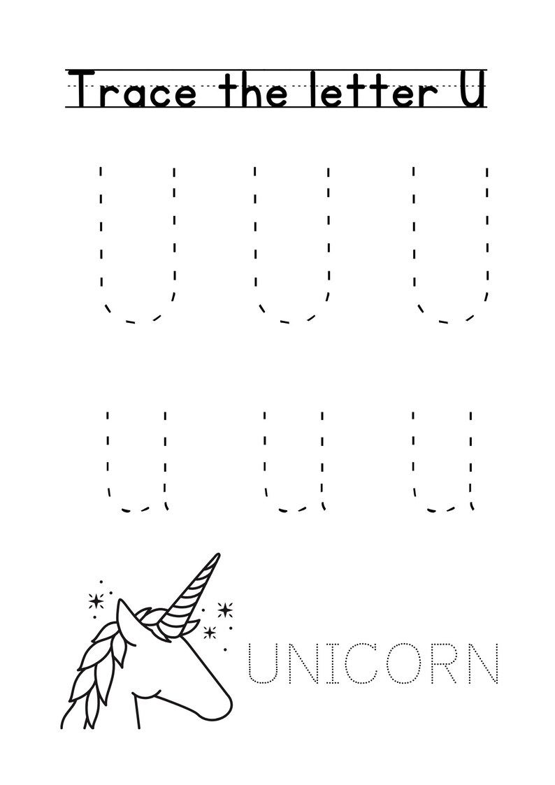 Worksheet Preschool Tracing Alphabet Letters A-Z Uppercase & Lowercase ...