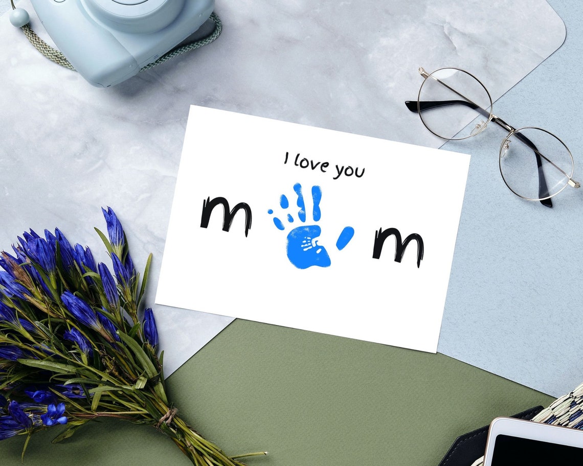 Mom Handprint Craft| Mother's Day Printable| New Mom Gift| Baby ...