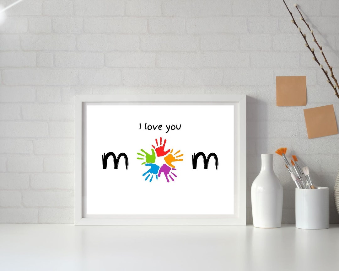 Mom Handprint Craft| Mother's Day Printable| New Mom Gift| Baby ...