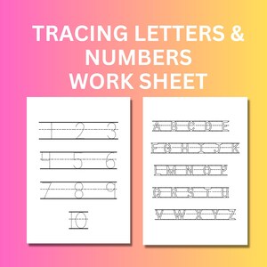 Worksheet Preschool Tracing Alphabet Letters A-Z Uppercase & Lowercase ...
