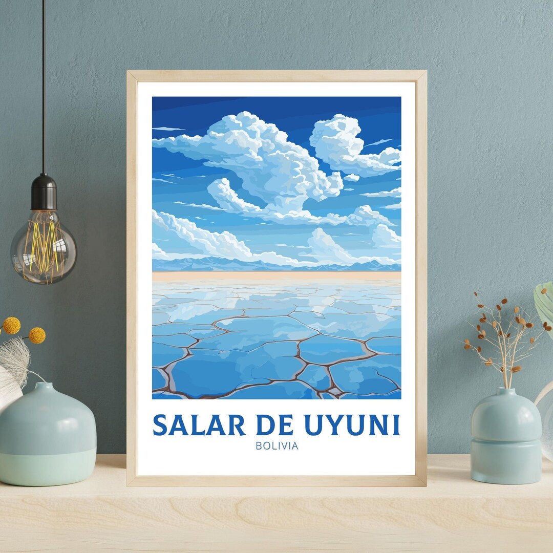 Salar De Uyuni Poster Salar De Uyuni Illustration Salar De Uyuni Wall ...