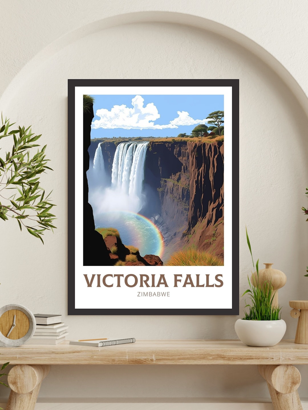 Victoria Falls Poster Victoria Falls Travel Print Victoria Falls ...