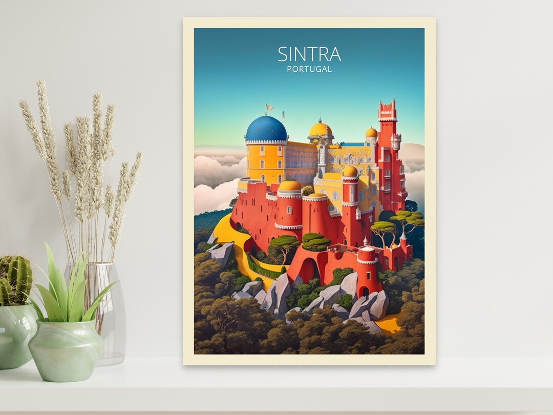 Sintra Travel Print Sintra Illustration Sintra Wall Art - Etsy
