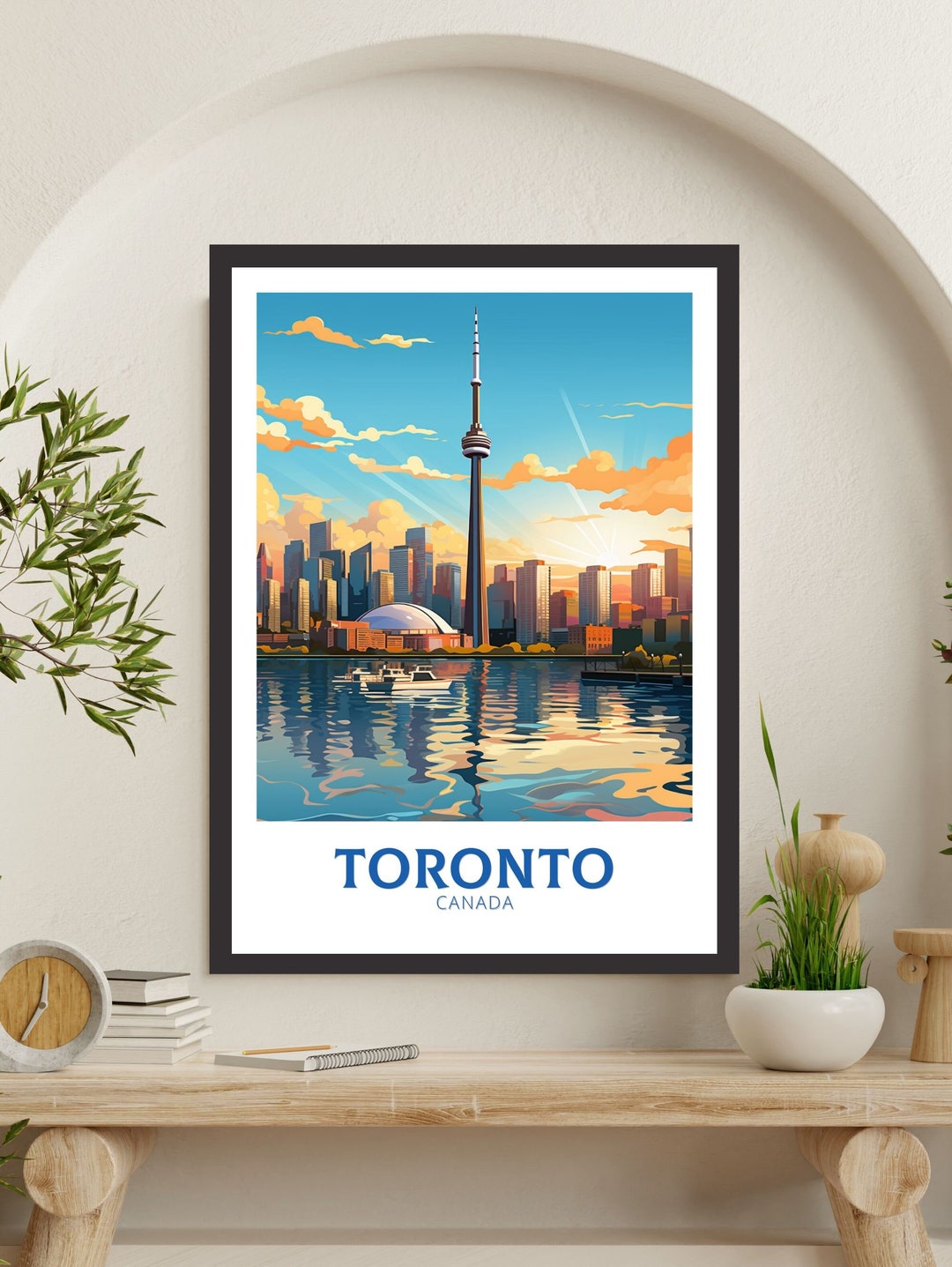 Toronto Travel Print Toronto Poster Illustration Toronto Art Toronto ...