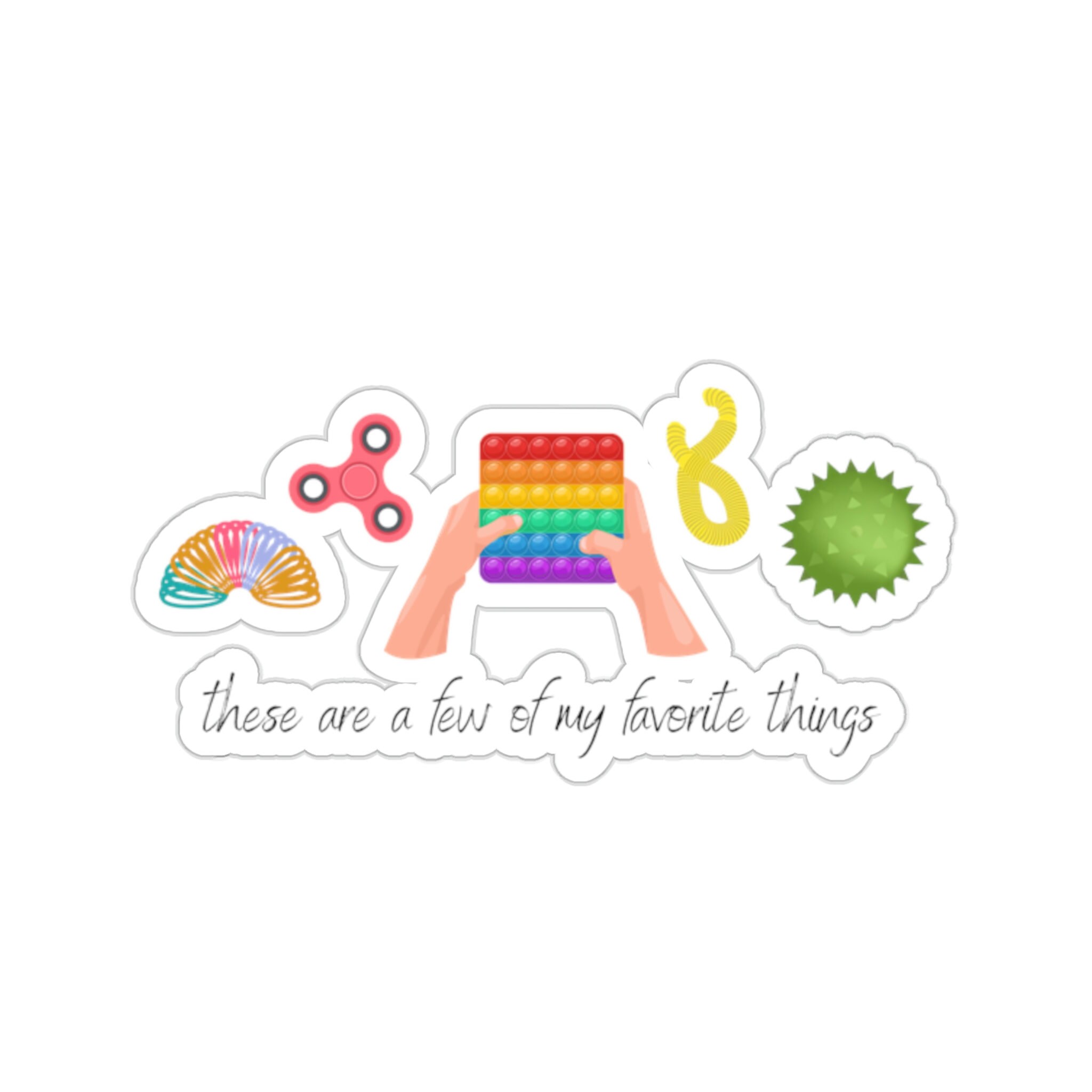 Fidget Sensory Reinforcer ABA Sticker - Etsy