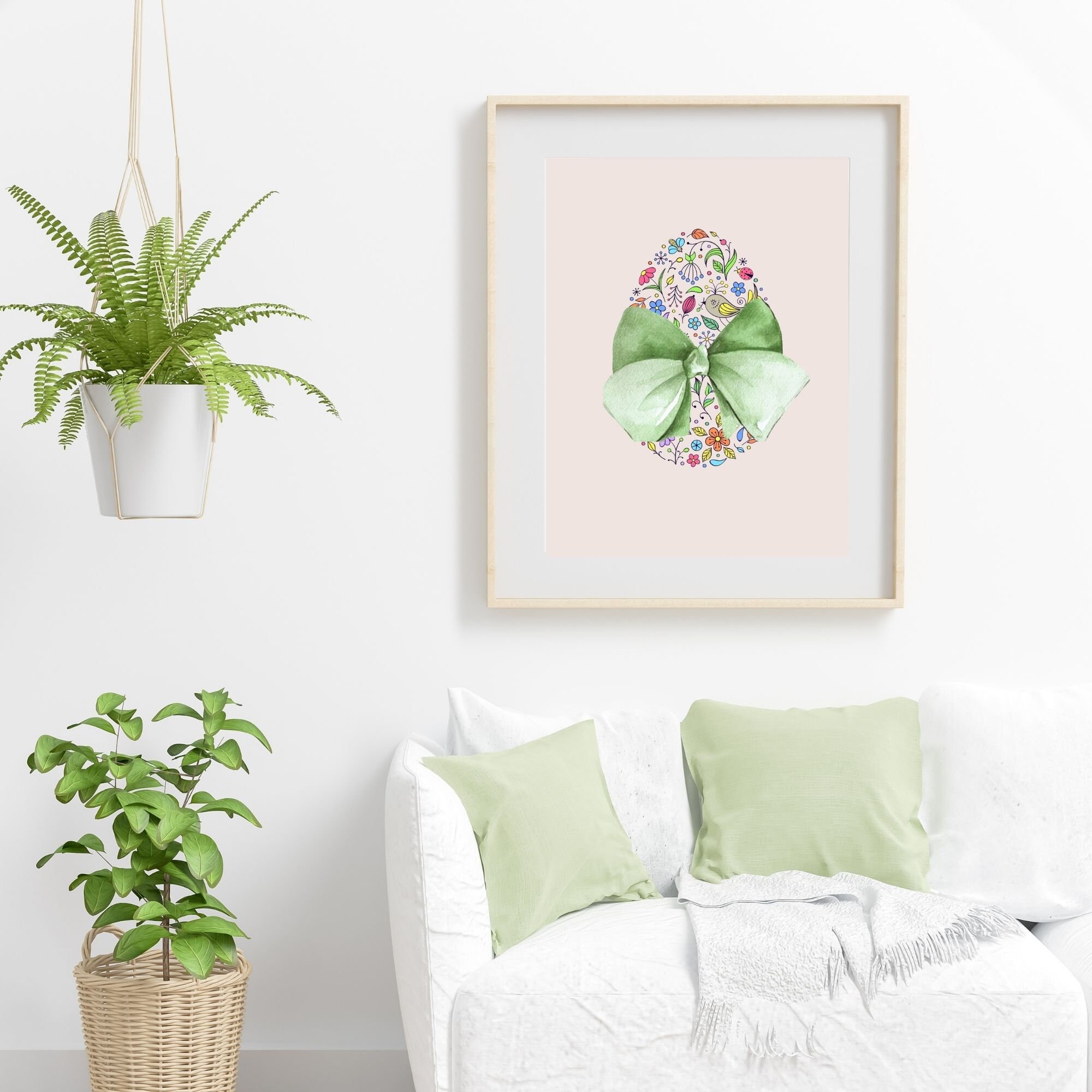 Easter Gallery Wall Art, Set of 5, Printable Wall Art, Spring Art ...
