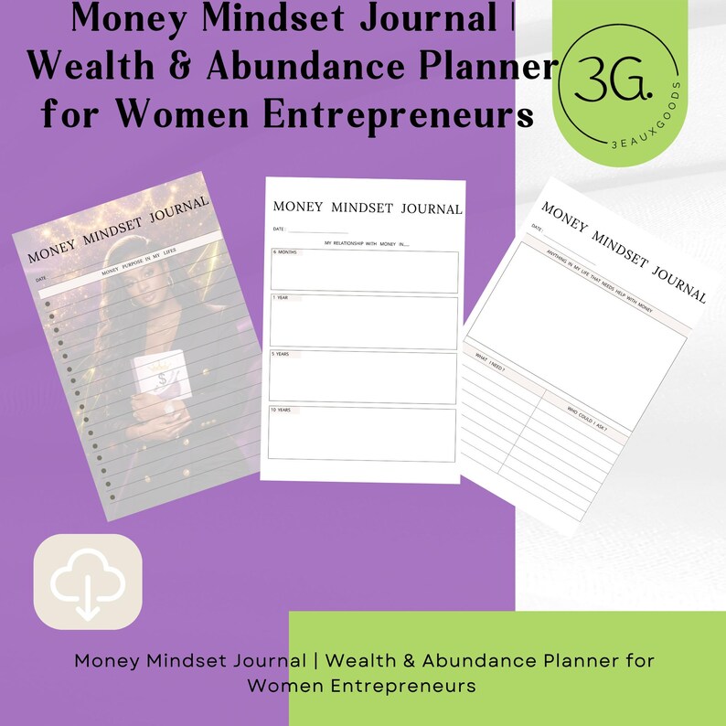 Money Mindset Journal PDF | Wealth & Abundance Planner for Women ...