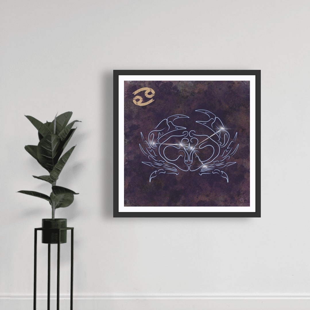 Zodiac Sign Artwork - Cancer - Download - Etsy