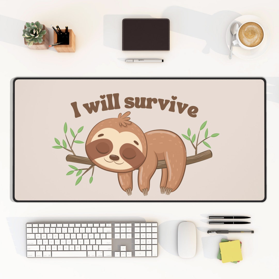 Funny Desk Mat for Her Him Large Mousepad Keyboard Mat Modern Design ...