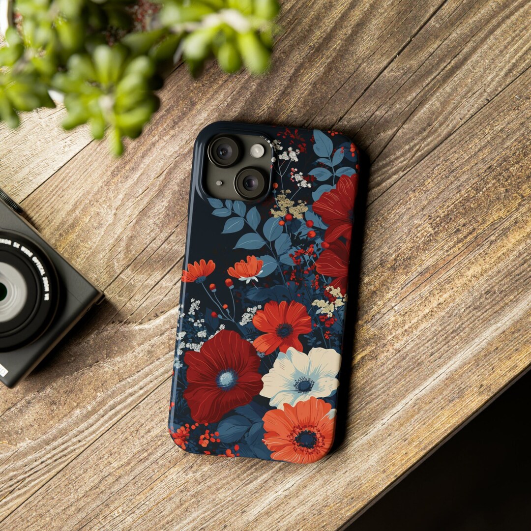 Floral Phone Case for Her Cottagecore Phone Gift Casing, Retro Case ...